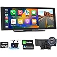 Amazon.com: Eonon 10.26 Inch Wireless Apple CarPlay Screen Portable Car Stereo Receiver, Android ...