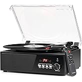 Amazon.com: DIGITNOW Bluetooth Record Player Turntable with Stereo ...
