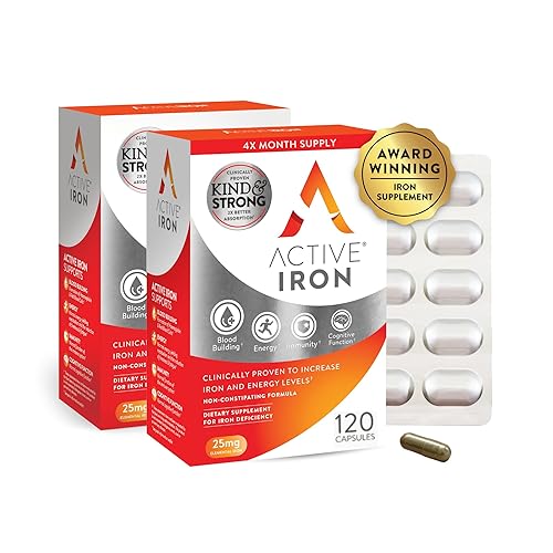 ACTIVEIRON Iron Supplement 25mg – Clinically Proven to Increase Iron ...