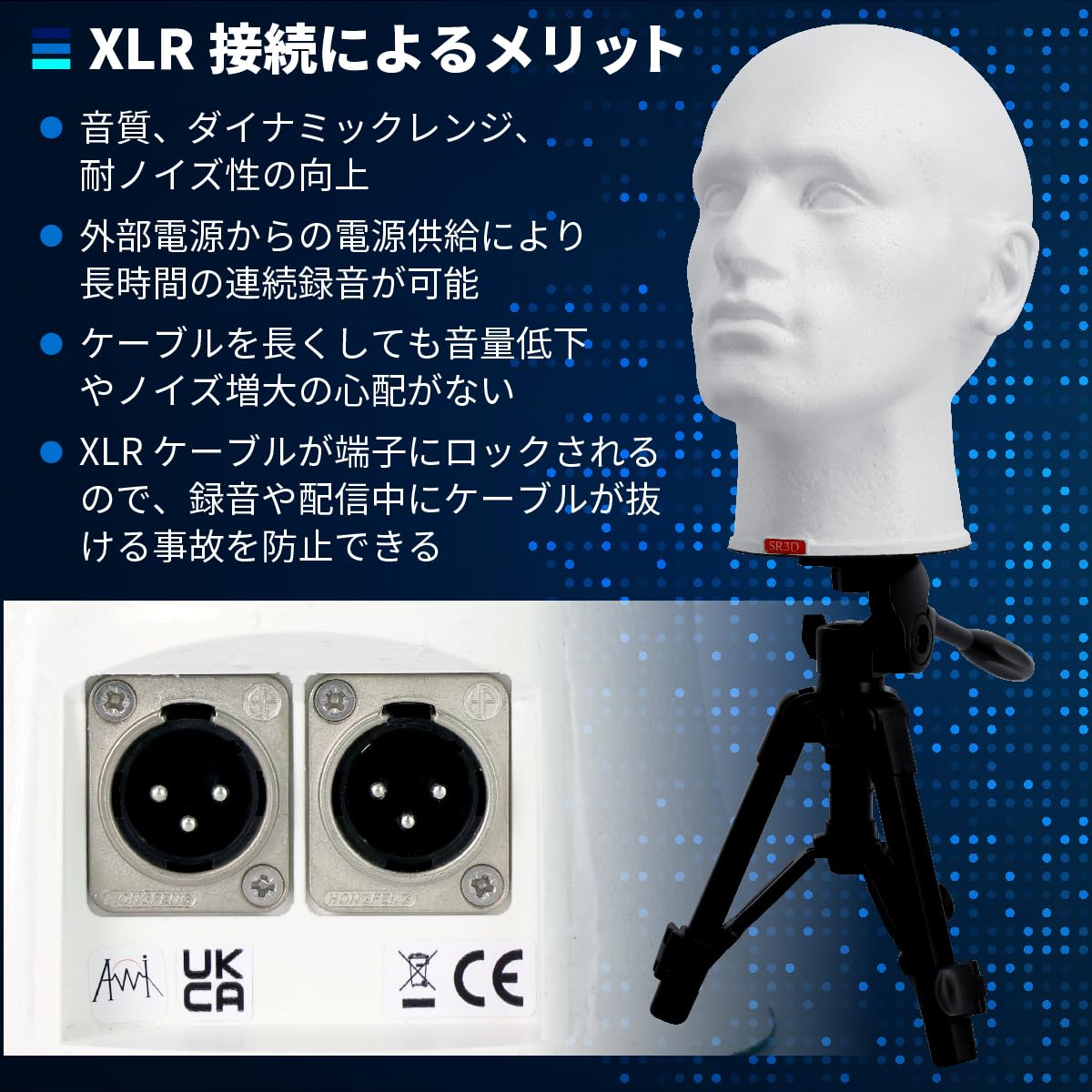 Mua SR3D Binaural Microphone, ASMR Microphone, Dummy Head Microphone ...