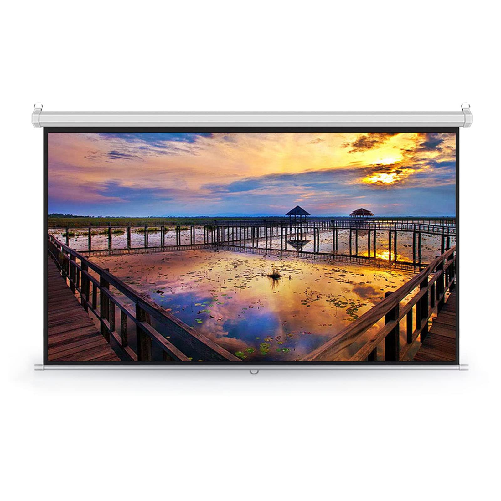 Mua Manual Pull Down Projector Screen 4:3/16:9 HD Widescreen ...