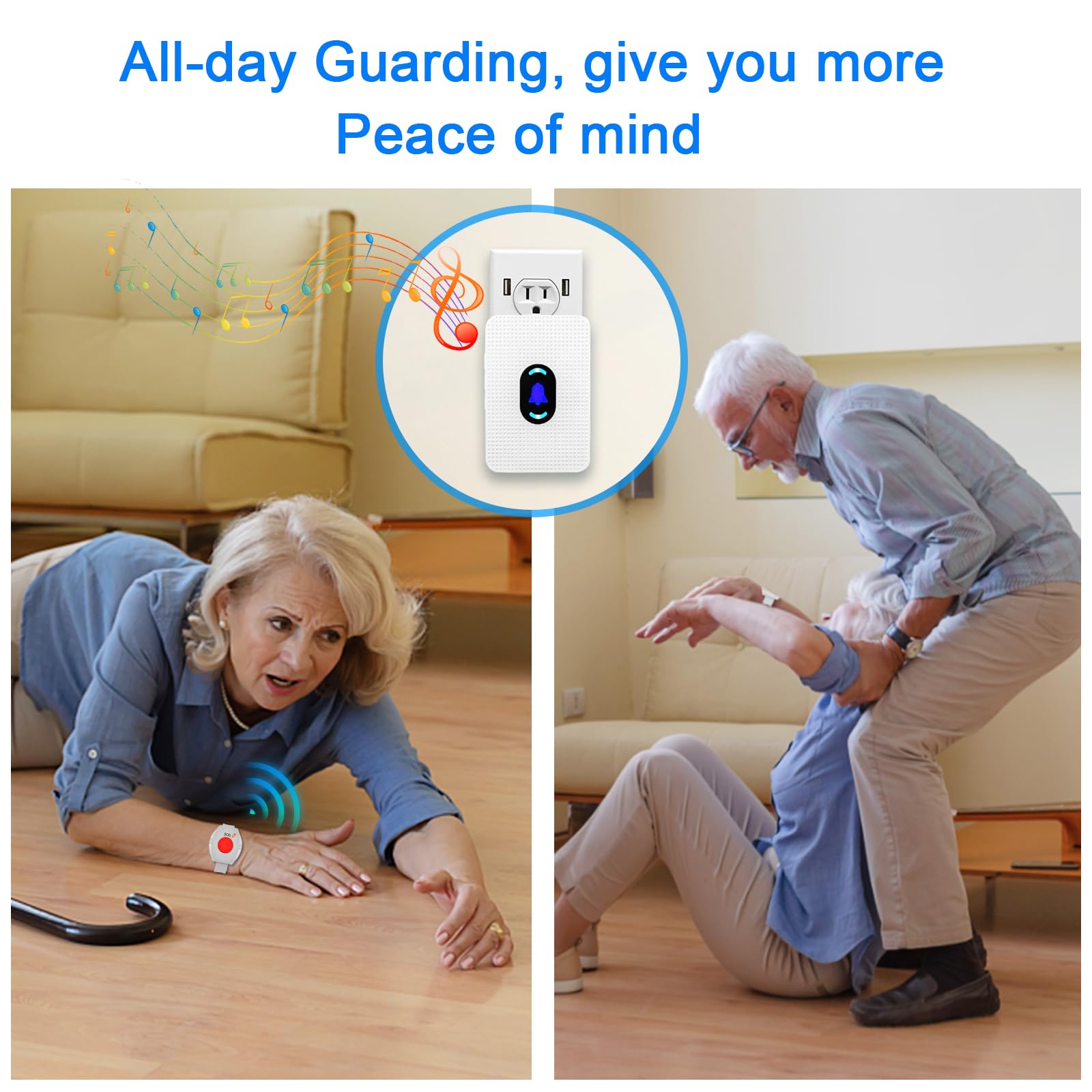 Mua Daytech Caregiver Pager Call Button for Elderly Caregiver Paging ...
