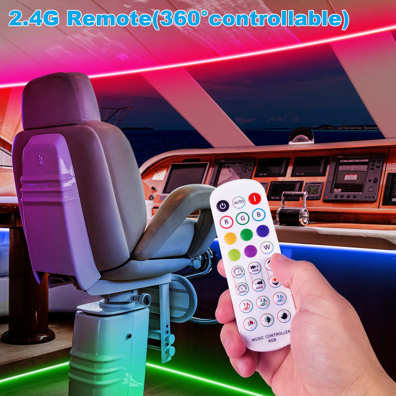 Mua 50FT LED Boat Lights Strip, IP66 Marine LED Strip Pontoon Boat ...