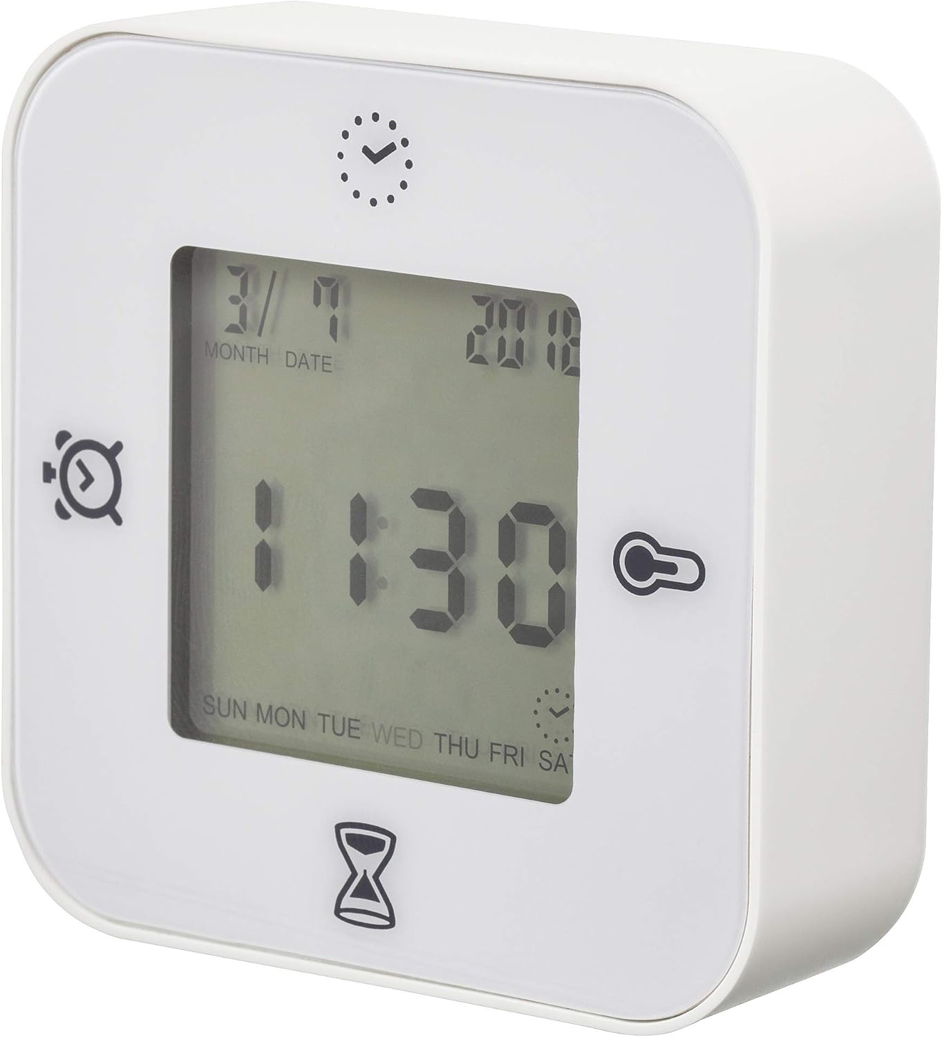KLOCKIS Uhr Thermometer Wecker Timer Wei Amazon de K che Haushalt