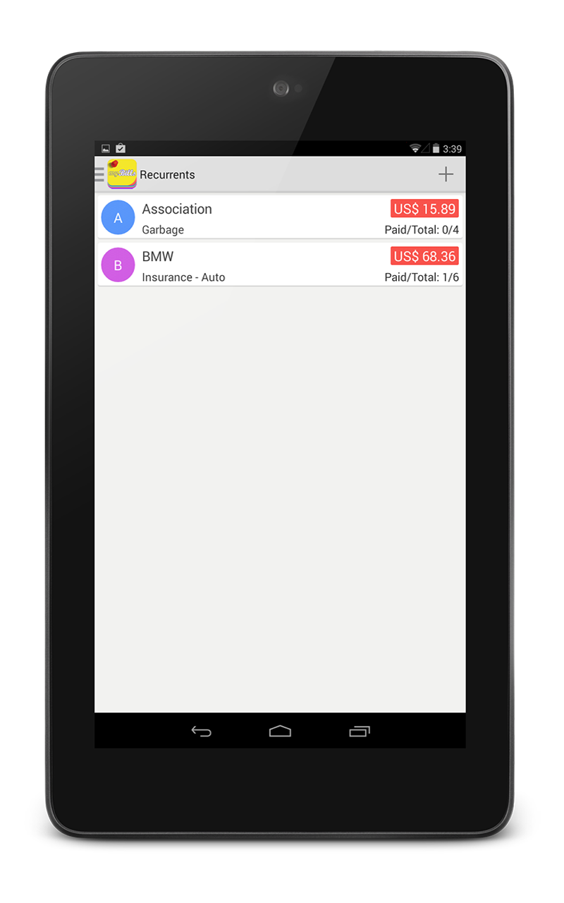My Bills Lite:Amazon.com:Appstore for Android