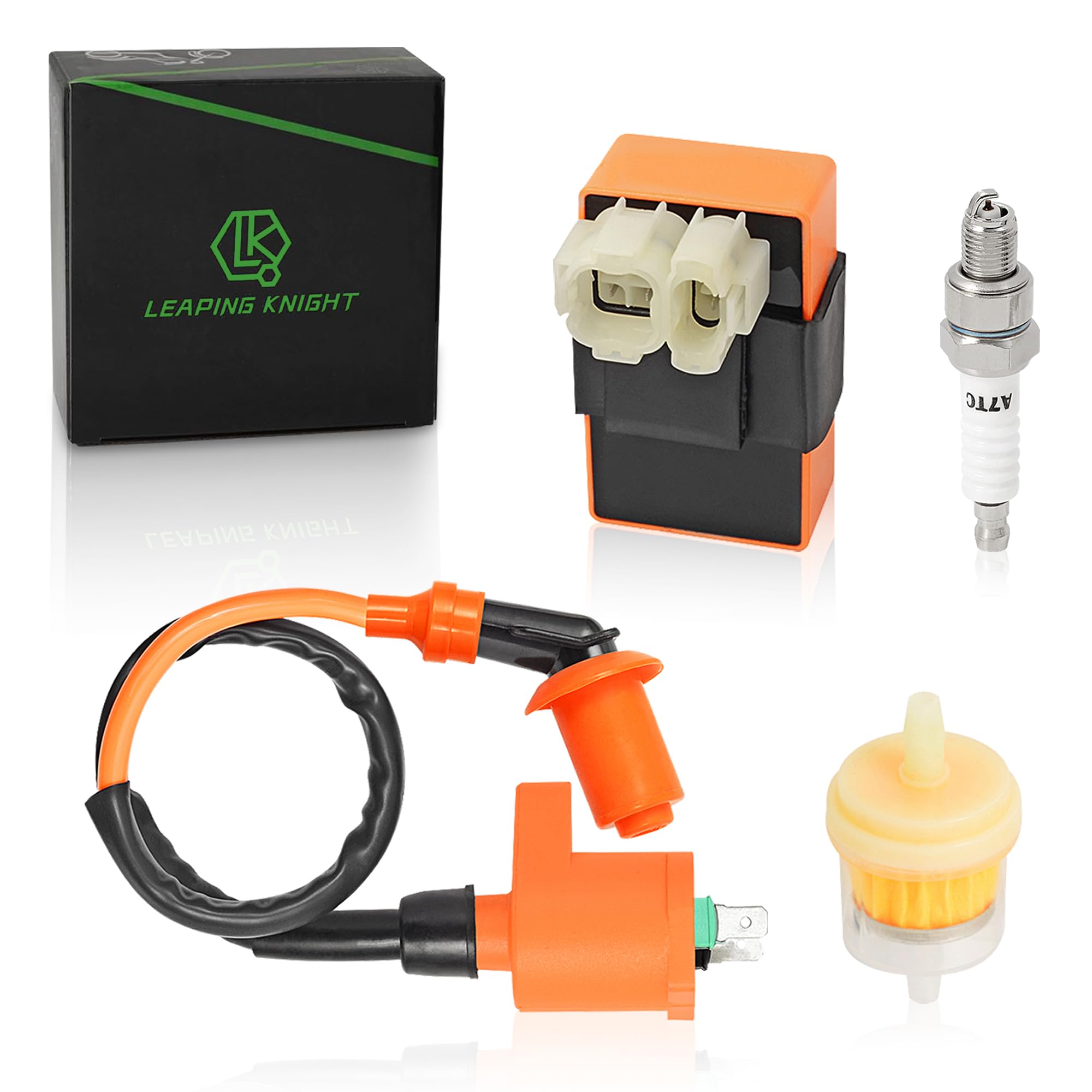 GY6 150cc Ignition Coil Kit with 6 Pin AC CDI Box Spark Plug & Oil ...