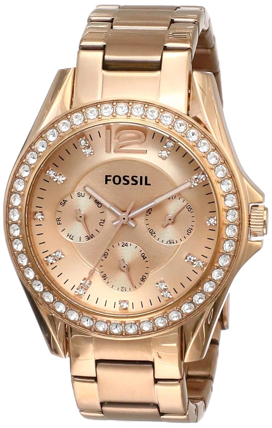Buy Fossil Riley Analog Rose Gold Dial Women's Watch - ES2811 at Amazon.in