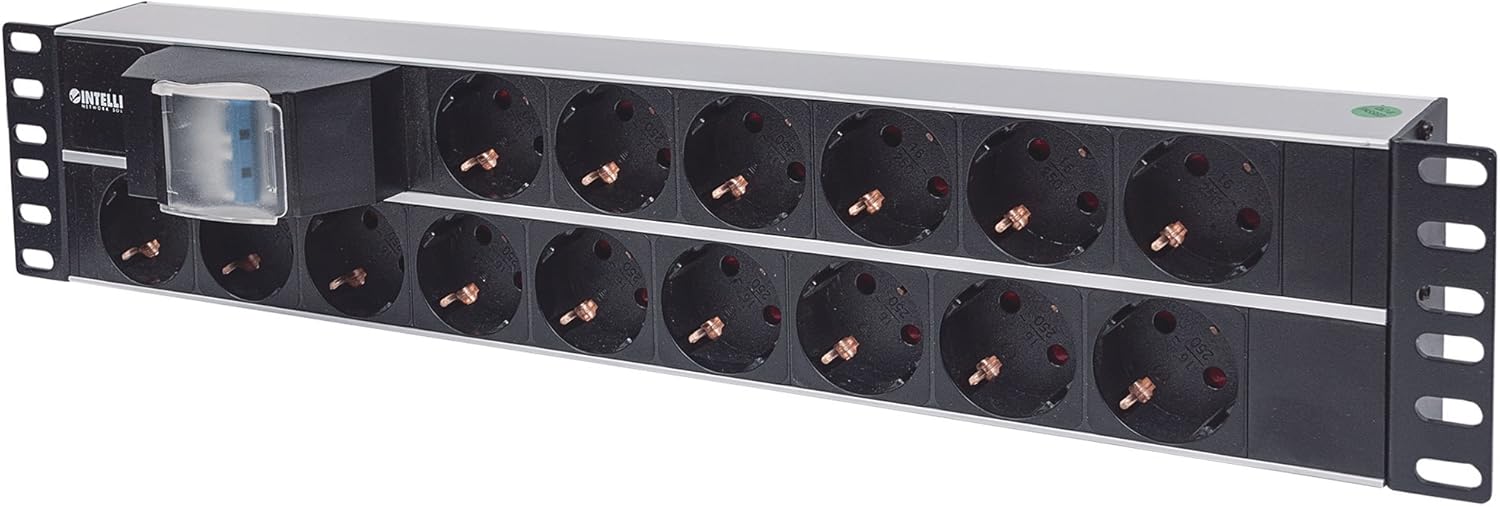 Intellinet Barre multiprise 48,3 cm 15 Prises Double Disjoncteur ...