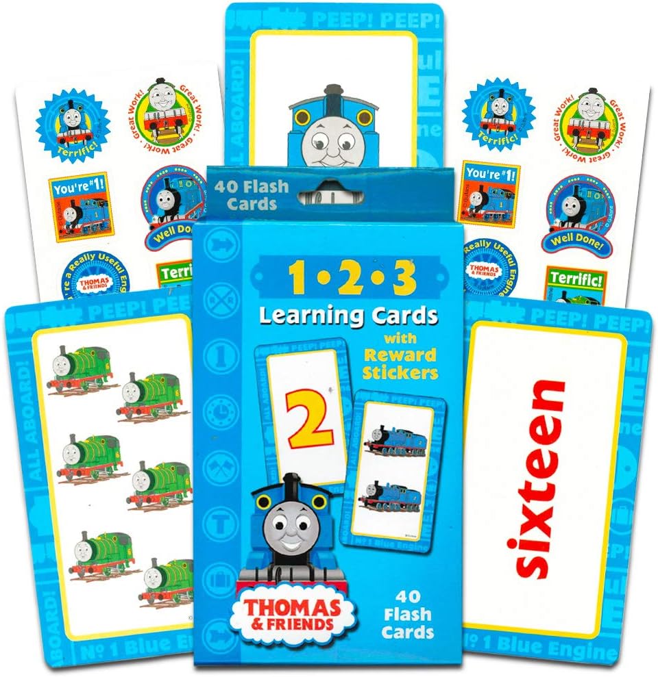 Amazon.com: Thomas and Friends 1-2-3 Learning Cards with Reward ...
