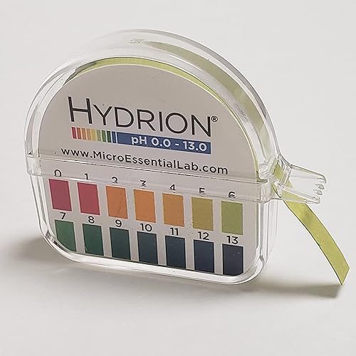 Hydrion Ph paper (93) with Dispenser and Color Chart - Full range Insta ...