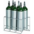 Amazon.com: 6 Cylinder Metal Rack for D/E / M9 Oxygen Cylinders (Rack ...