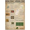 Amazon.com: JIUFOTK Pickleball Knowledge Metal Signs Brief History Tin ...