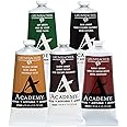 Amazon.com: Grumbacher Academy Professional Acrylic Paint Set of 5 90ml ...