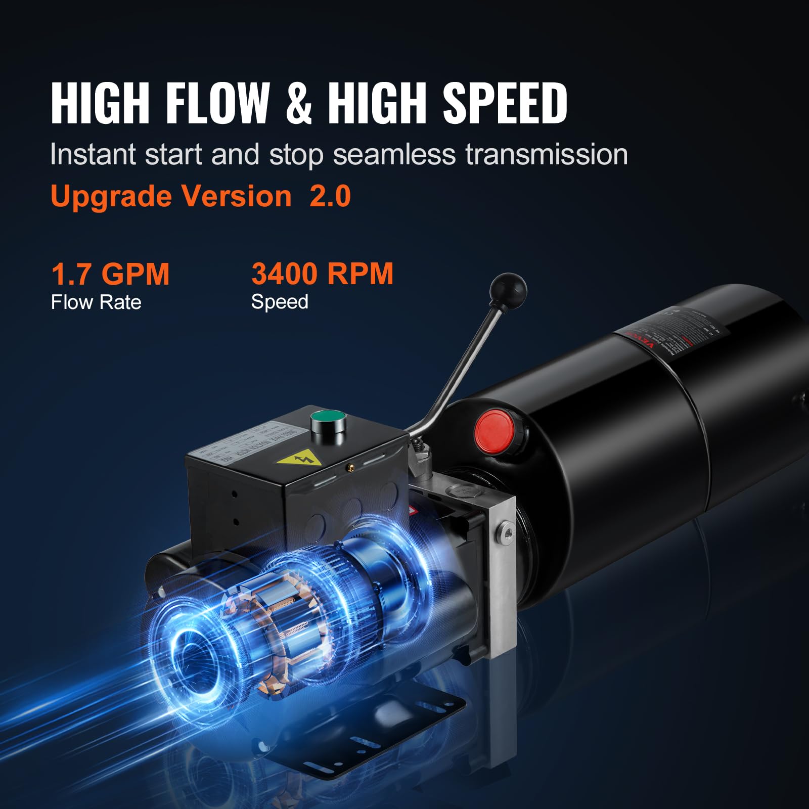 Mua VEVOR Hydraulic Power Unit 220V 10 Quart Car Lift 3HP Hydraulic ...