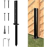 Amazon.com : JZVXX 1 Pack Fence Post Repair Kit, Fence Post Anchor ...