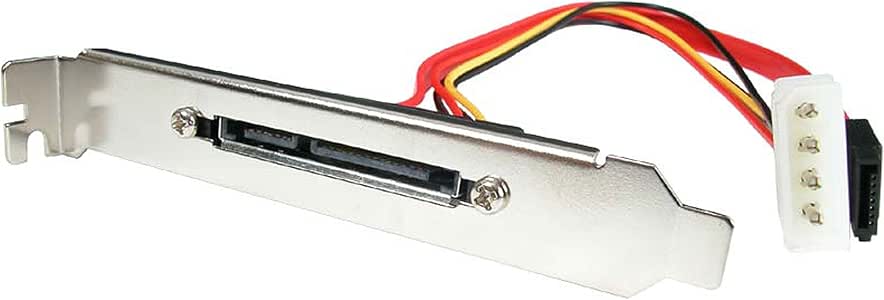 Amazon.com: StarTech.com 1 Port SATA and Power Slot Plate Adapter ...