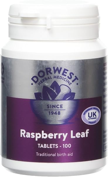 Dorwest Herbs Raspberry Leaf Tablets for Dogs and Cats 100 Tablets ...