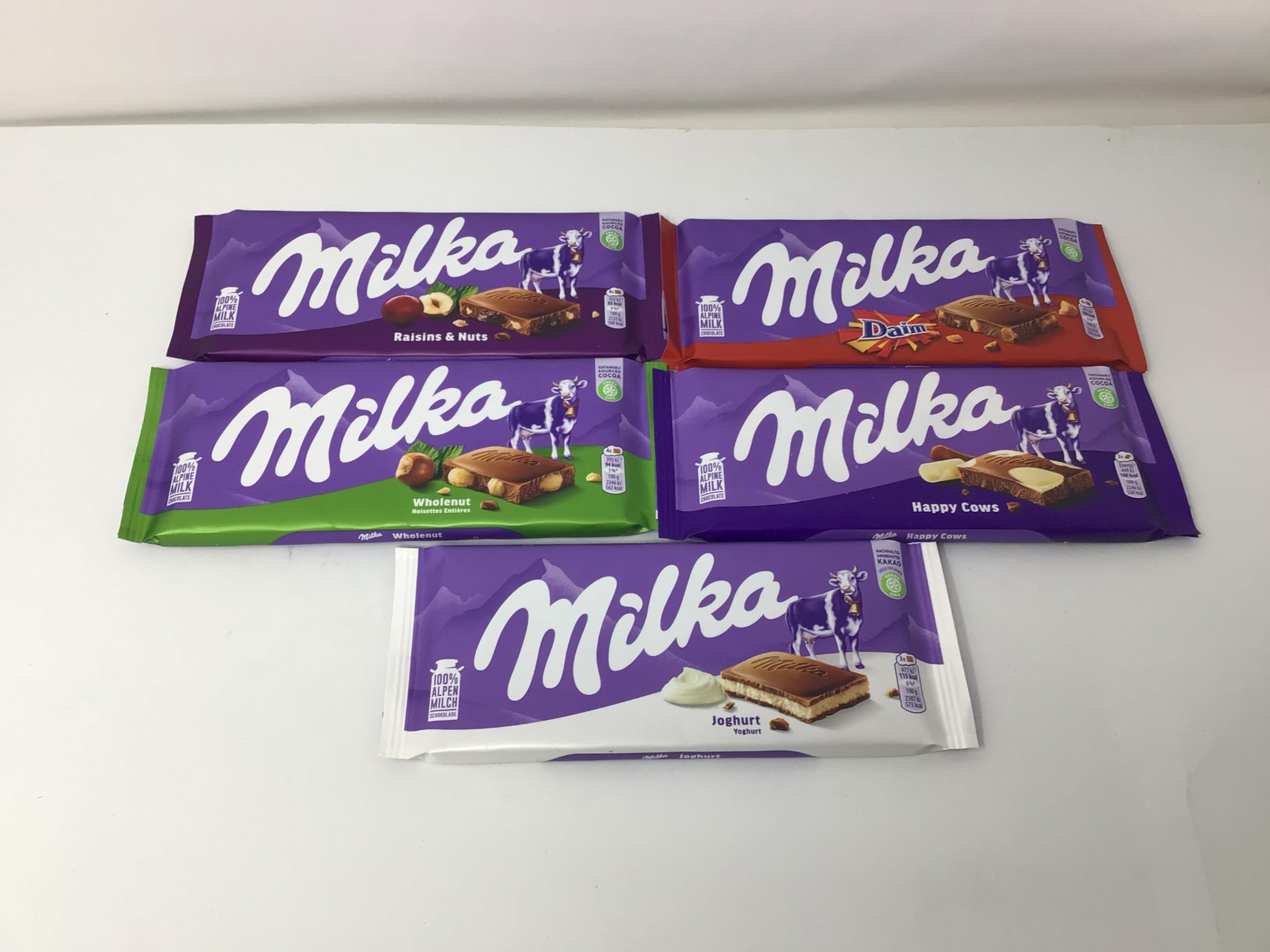 Milka Chocolate Bars Assorted Bundle Of 5, 487g (Bundle #1) on Galleon ...