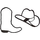 Amazon.com: Cowboy Boot, Hat and Horseshoe Cookie Cutters (3 Pack ...