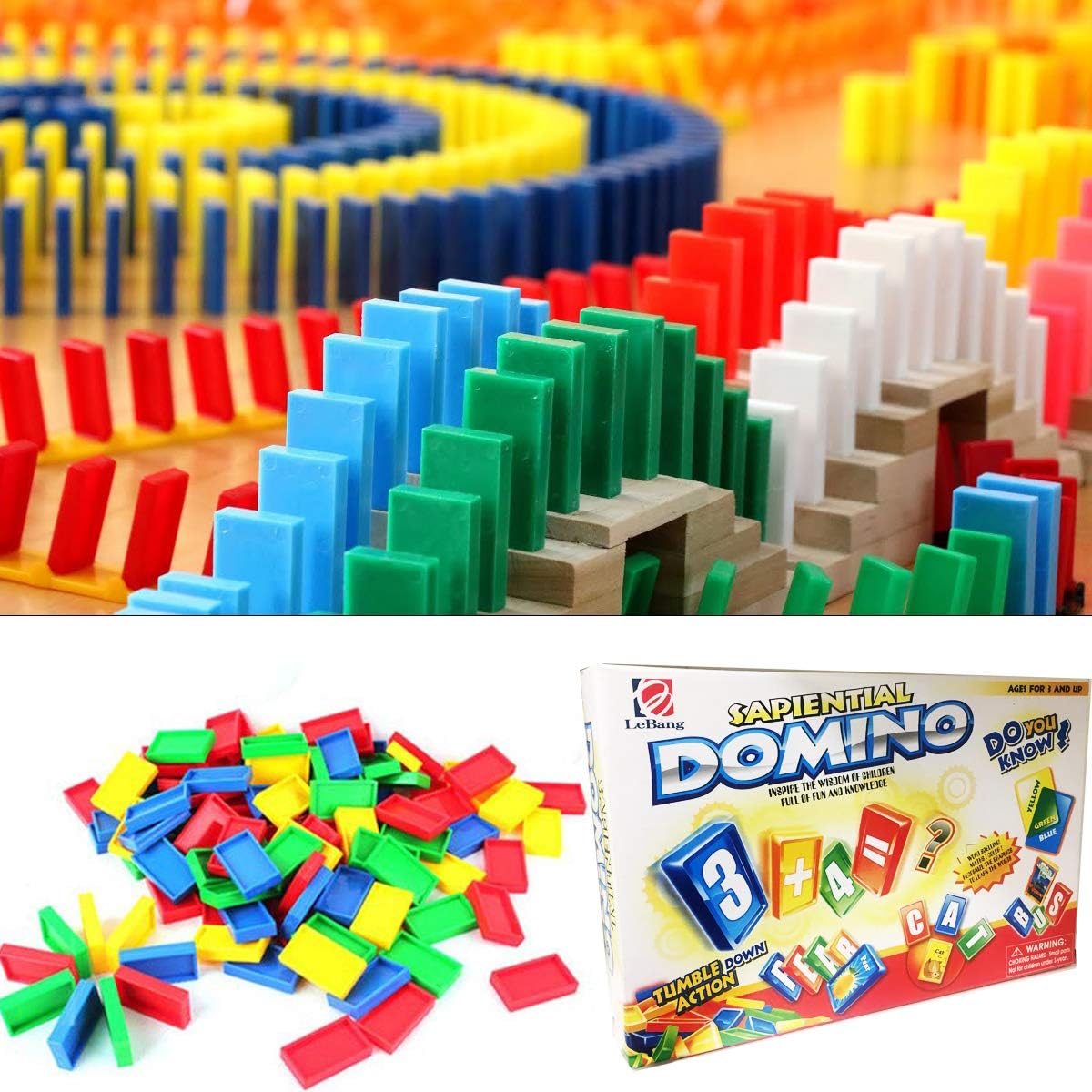 100 X Domino Set Wooden Blocks Game Kids Educational Toy Fun Play 100 X Domino Set Wooden Blocks Game Kids Educational Toy Fun Play