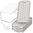 Amazon.com: DOQAUS 4 Pack Round Ice Cube Trays with lid and Bin, Easy ...