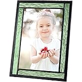 Amazon.com - Purple Stained Glass Picture Frame for Home Décor Office ...