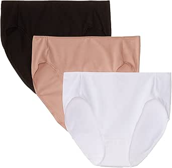 Hanes - suave Ilusión Calzones de corte alto (3 unidades), color Multi ...