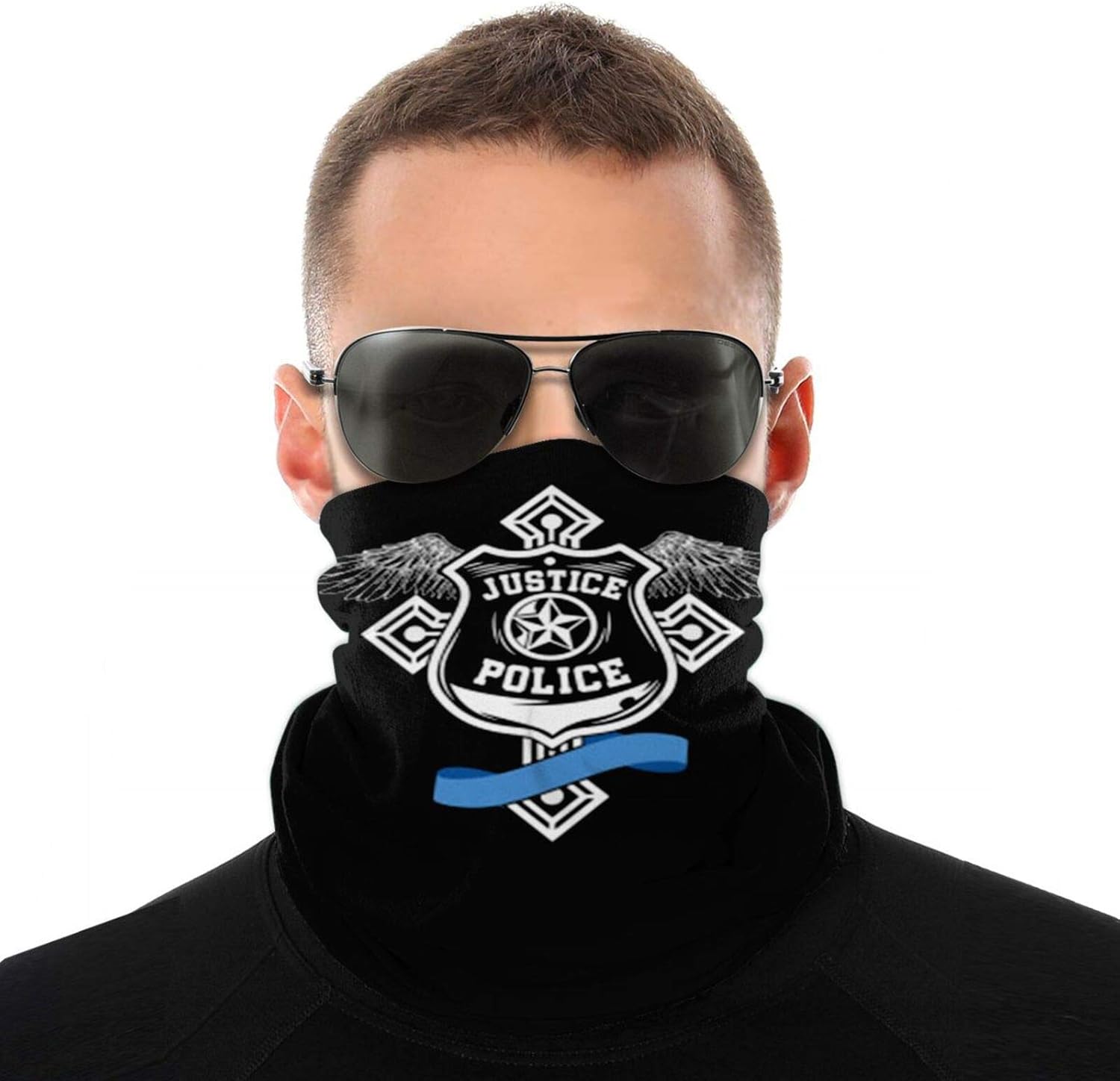 Justice Police Badge Police Officer Back The Blue Line Boho Bandana ...