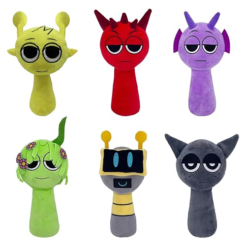 AEDNX Sprunki Plush, Sprunki Horror Game Characters Stuffed Toys ...