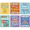 Amazon.com: LHIUEM Math Classroom Wall Decor,Inspirational Positive ...