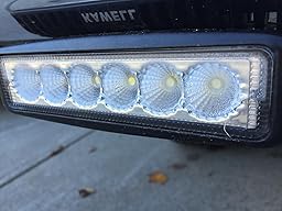 Amazon.com: KAWELL Slim 18W LED Light Bar 6.2" DC 9-32V 6500K 1170LM 30 ...