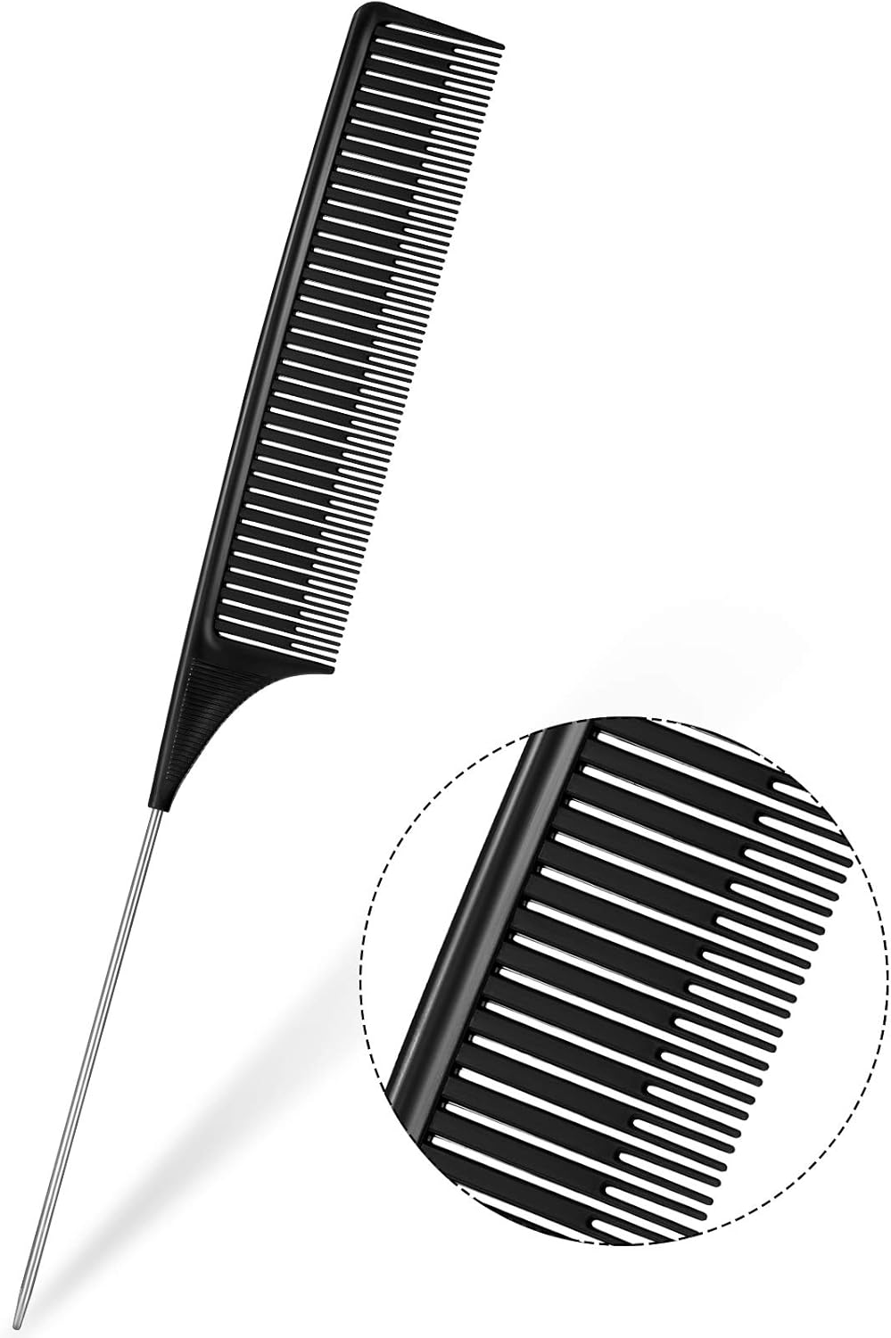 Coloring Highlighting Comb Rat Tail Comb Stainless Steel Pintail Comb ...