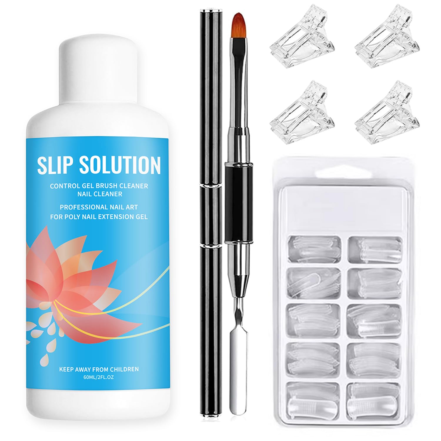 SULLMAR Slip Solution 2Fl.Oz Nail Extension Gel Liquid Slip Solution ...