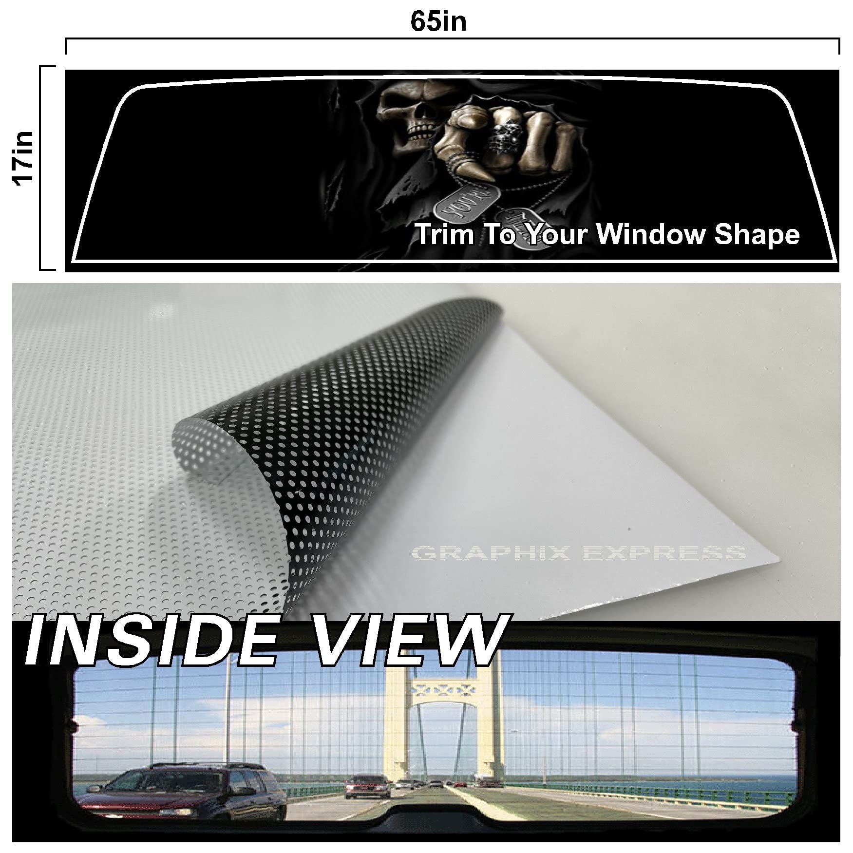 Mua GRAPHIX EXPRESS Truck Back Window Graphics - Grim Reaper Decal ...