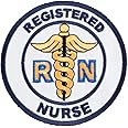 Amazon.com: Registered Nurse RN Patch - 3.5x3.1 inch. Embroidered Iron ...