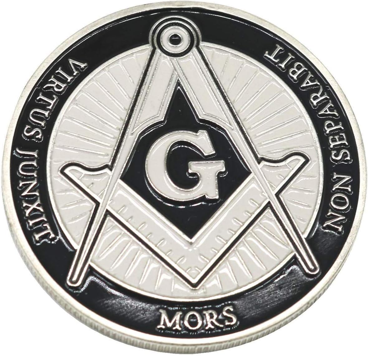 Silver Plated Freemason Challenge Coin Mason Masonic Lodge silver-plated-freemason-challenge-coin-mason-masonic-lodge