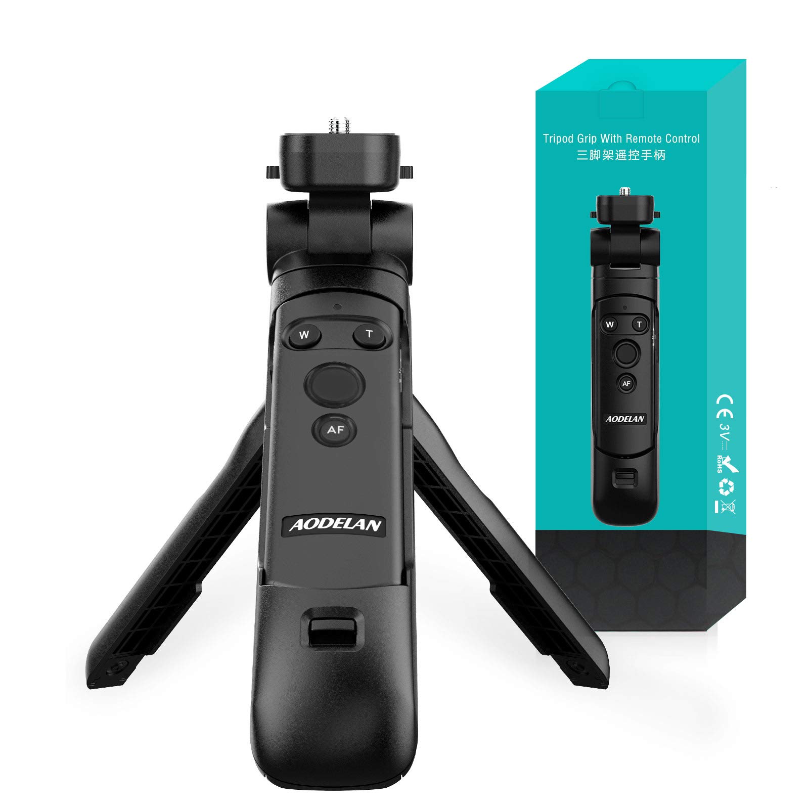 AODELAN Camera Shooting Grip, Handle Mini Tripod with BR-E1B Wireless ...