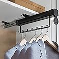 Amazon.com: Extendable Clothes Rail with 2 Sliding Track,Pull Out ...
