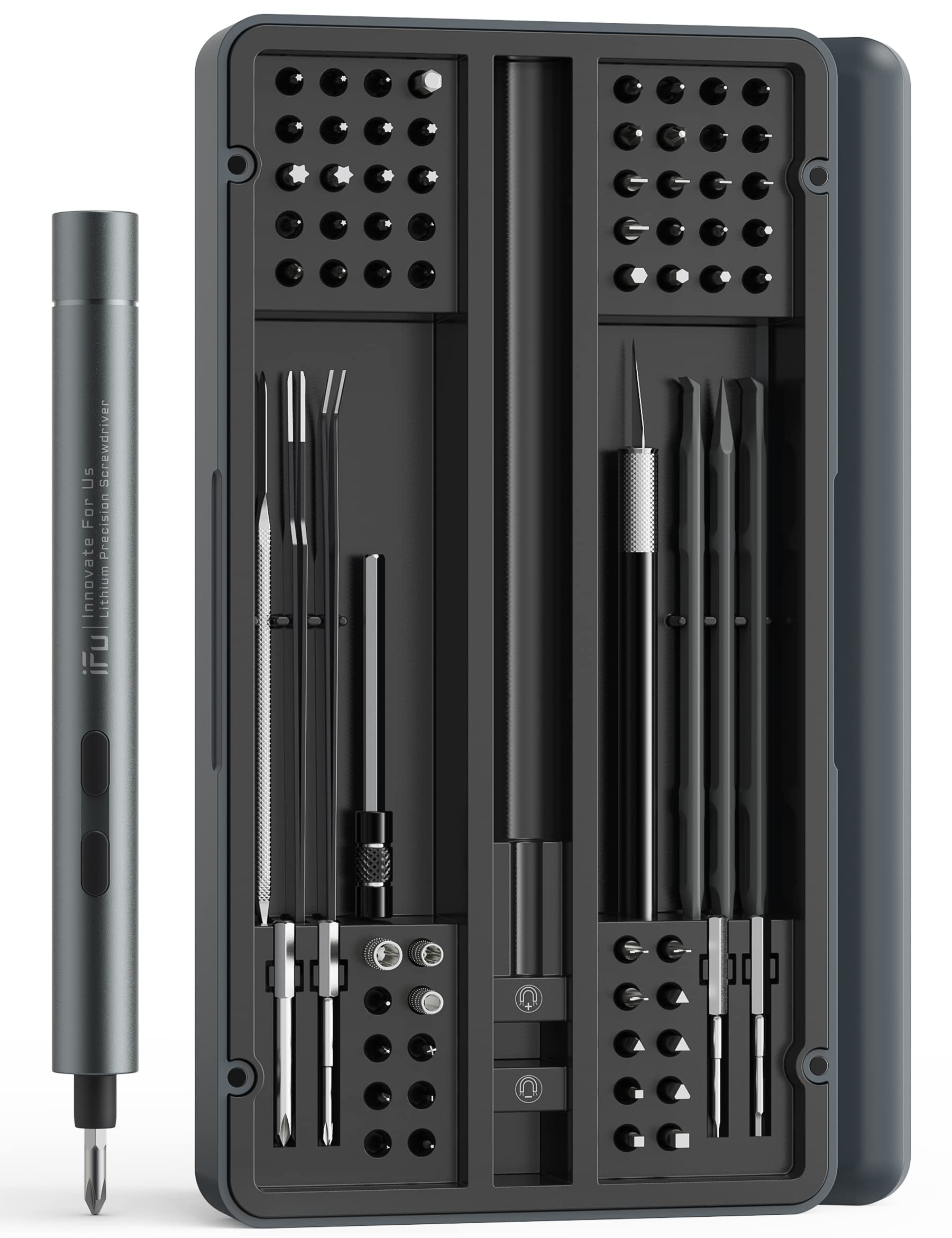iFu Mini Electric Screwdriver, 90 in 1 Precision Screwdriver Set ...
