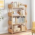 Amazon.com: OSCHF 4-Tier Wooden Open Bookcase - Modern Display ...