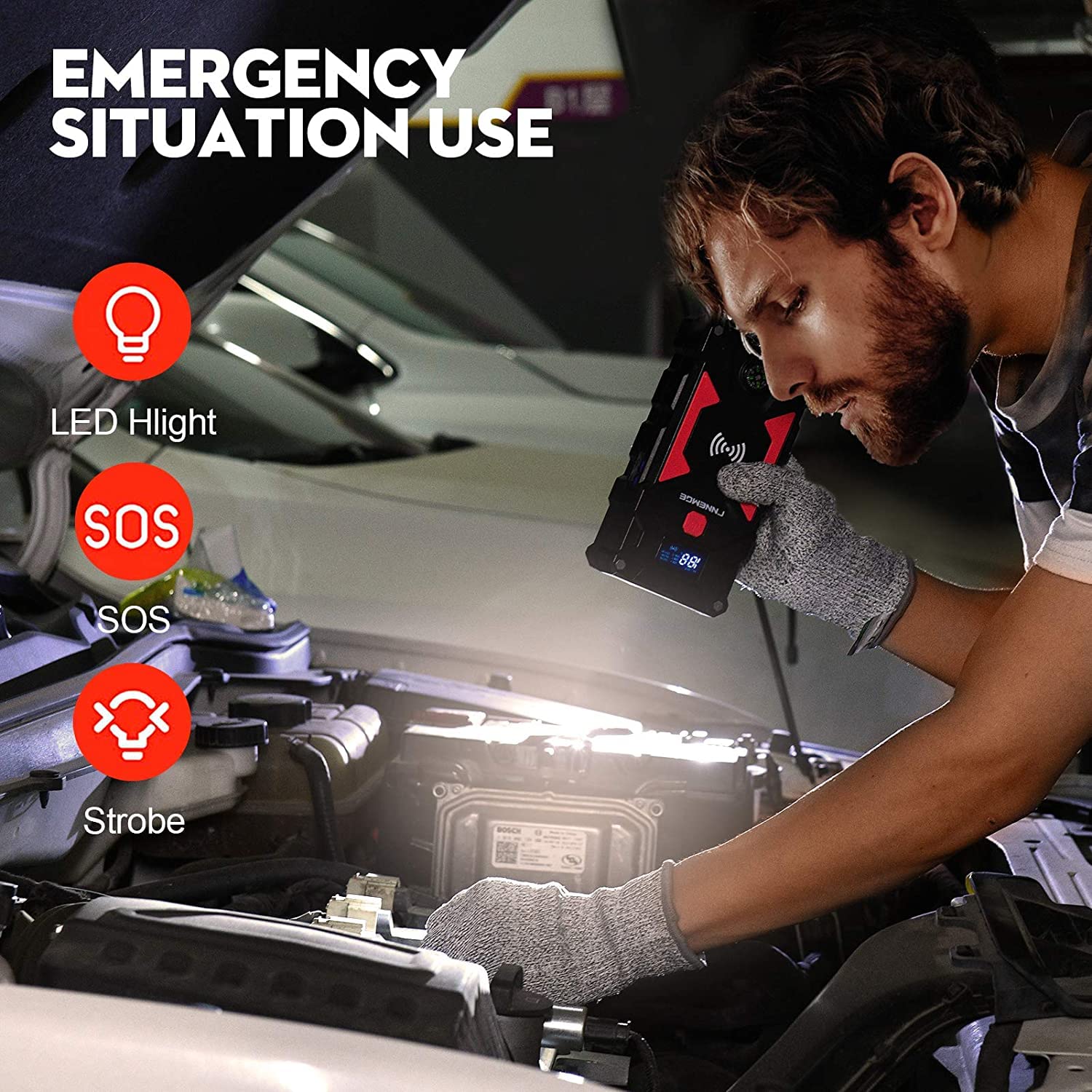 Mua FNNEMGE Car Jump Starter, 3500A Peak 26800mAh 12V Car Battery ...