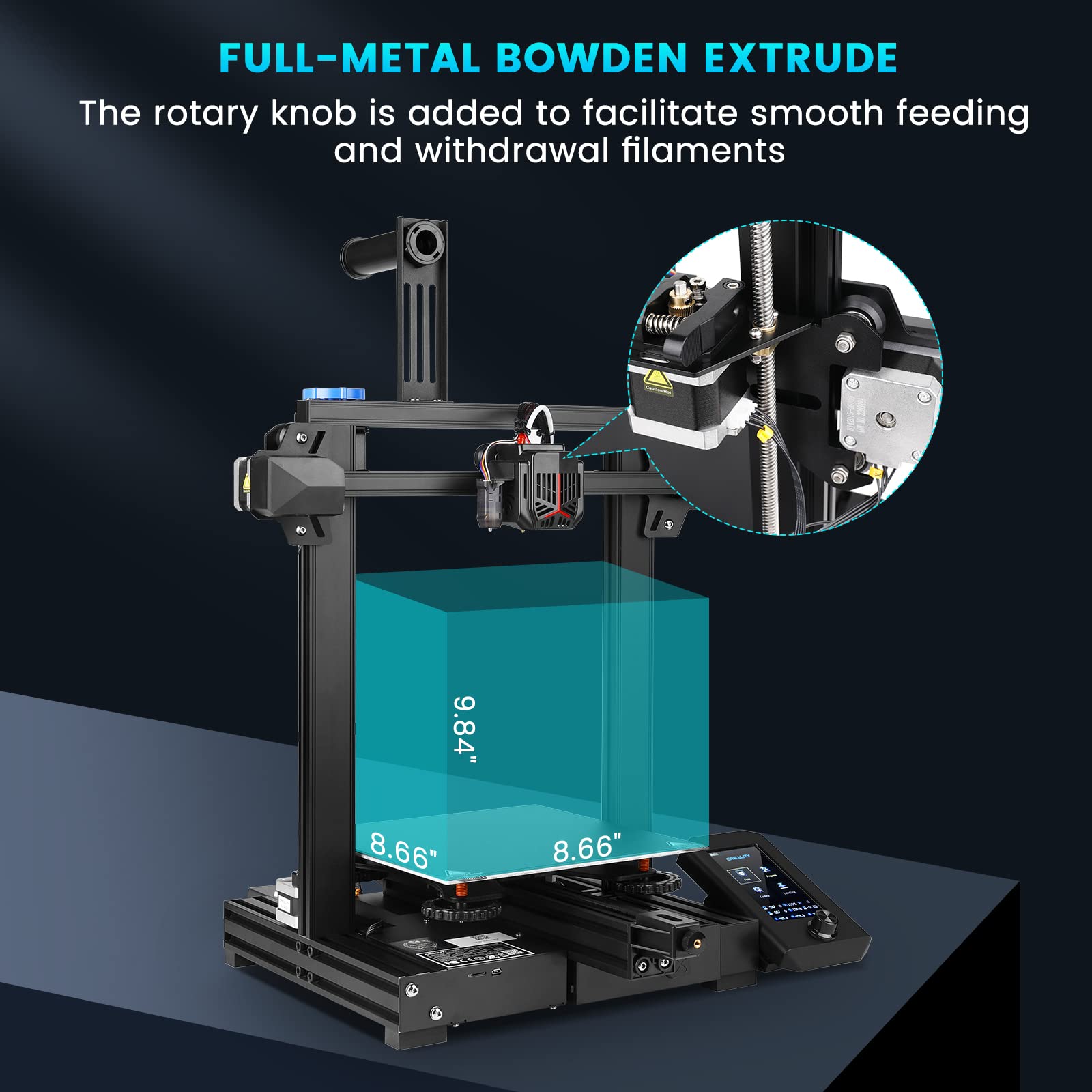 Official Creality Ender 3 V2 Neo 3D Printer CR Touch Auto Leveling Resume Printing Full-Metal ...