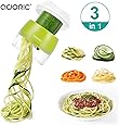 Amazon.com: Handheld Spiralizer Vegetable Slicer, Adoric 3 in 1 Heavy ...