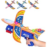 Toysery High-Flyer Toy Airplane Launcher for Kids 8 12. Foam Airplane ...