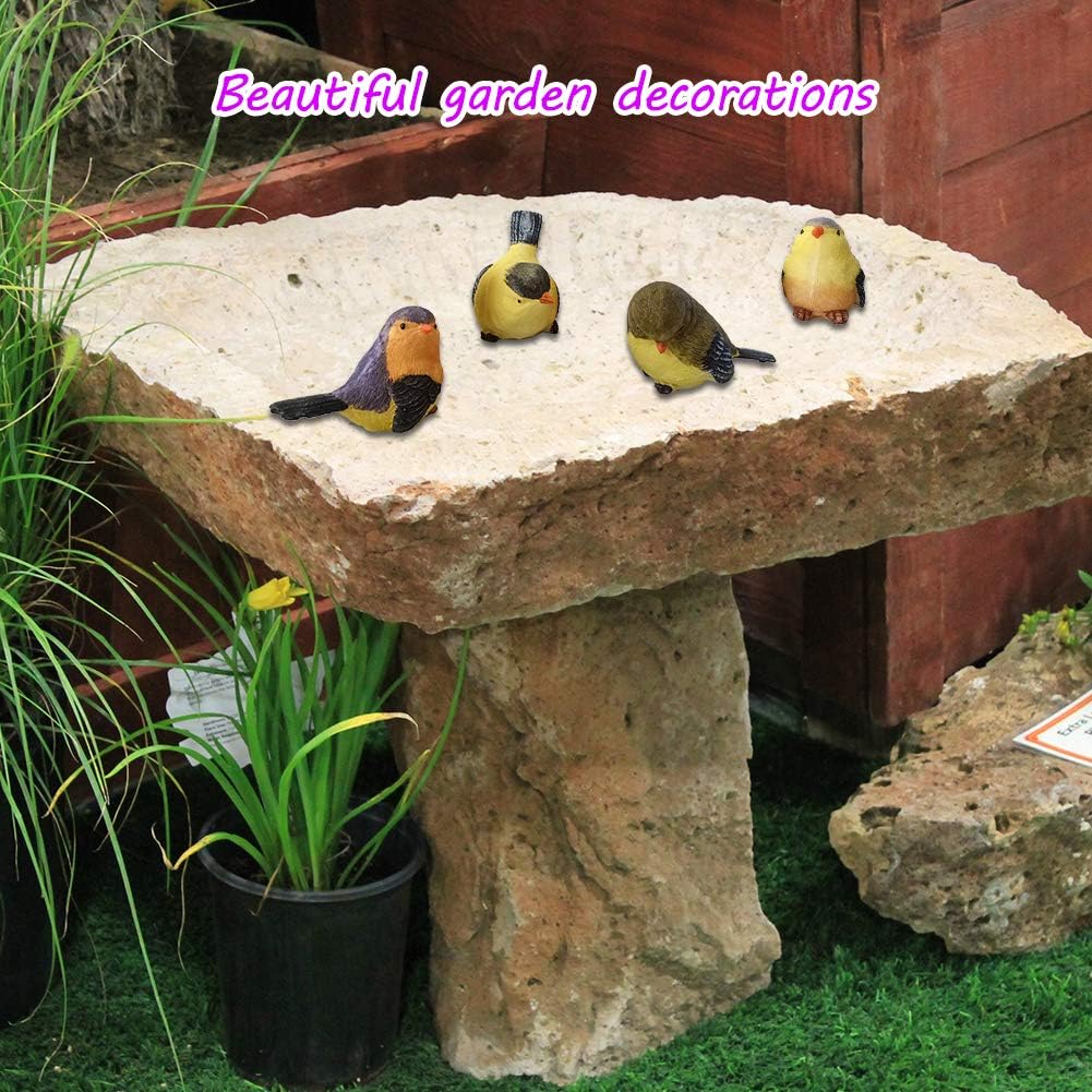 EQLEF Garden Ornaments Animals for Outdoor, Set of 4 Funny Garden ...