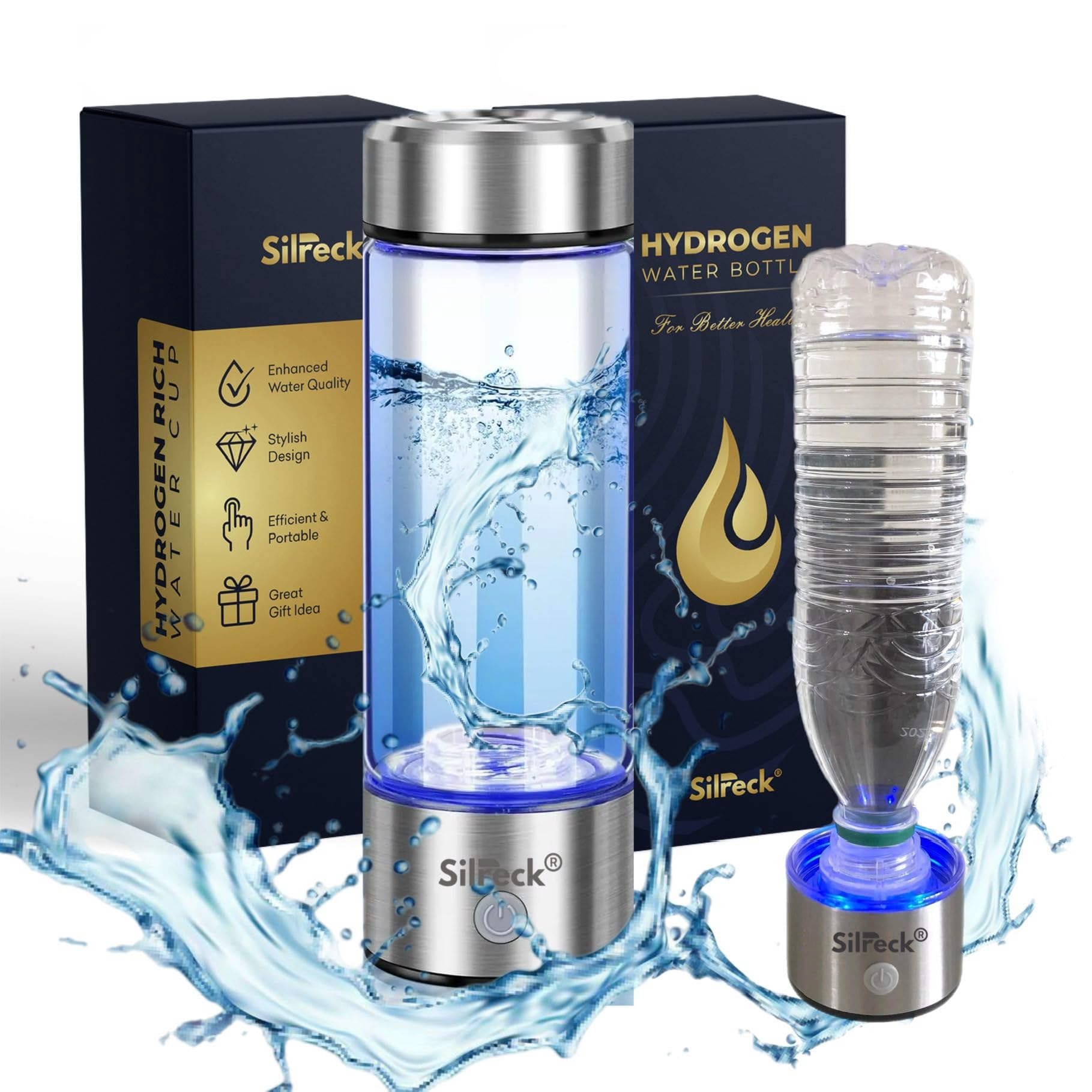 Premium Hydrogen Water Bottle - 420ml | Up to 5000 PPB | Mineral Water ...