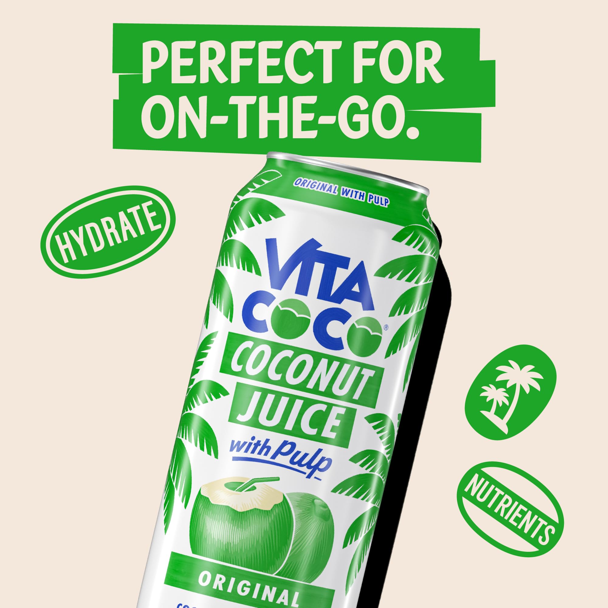 Mua Vita Coco Coconut Juice, Original with Pulp | Big, Bold Coconut ...