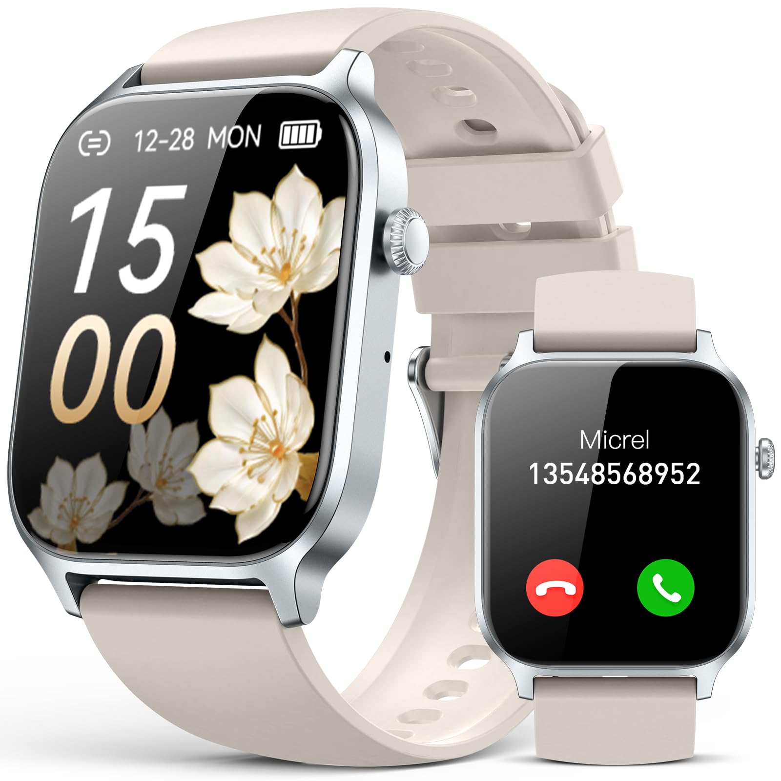paybay Smart Watch for Men Women- Answer/Make Call, IP68 Waterproof ...
