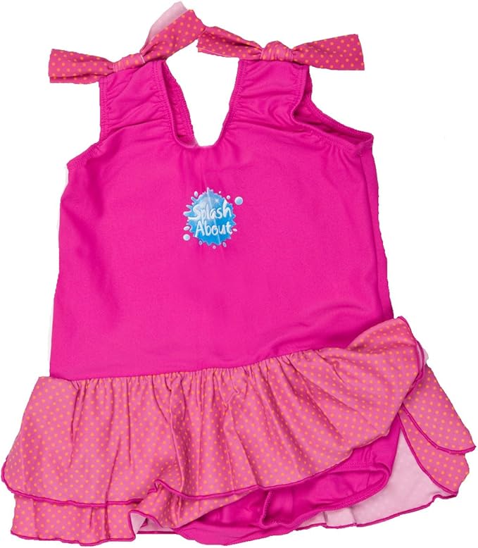 Splash About Girl's Frilled Swimming Costume: Amazon.co.uk: Clothing
