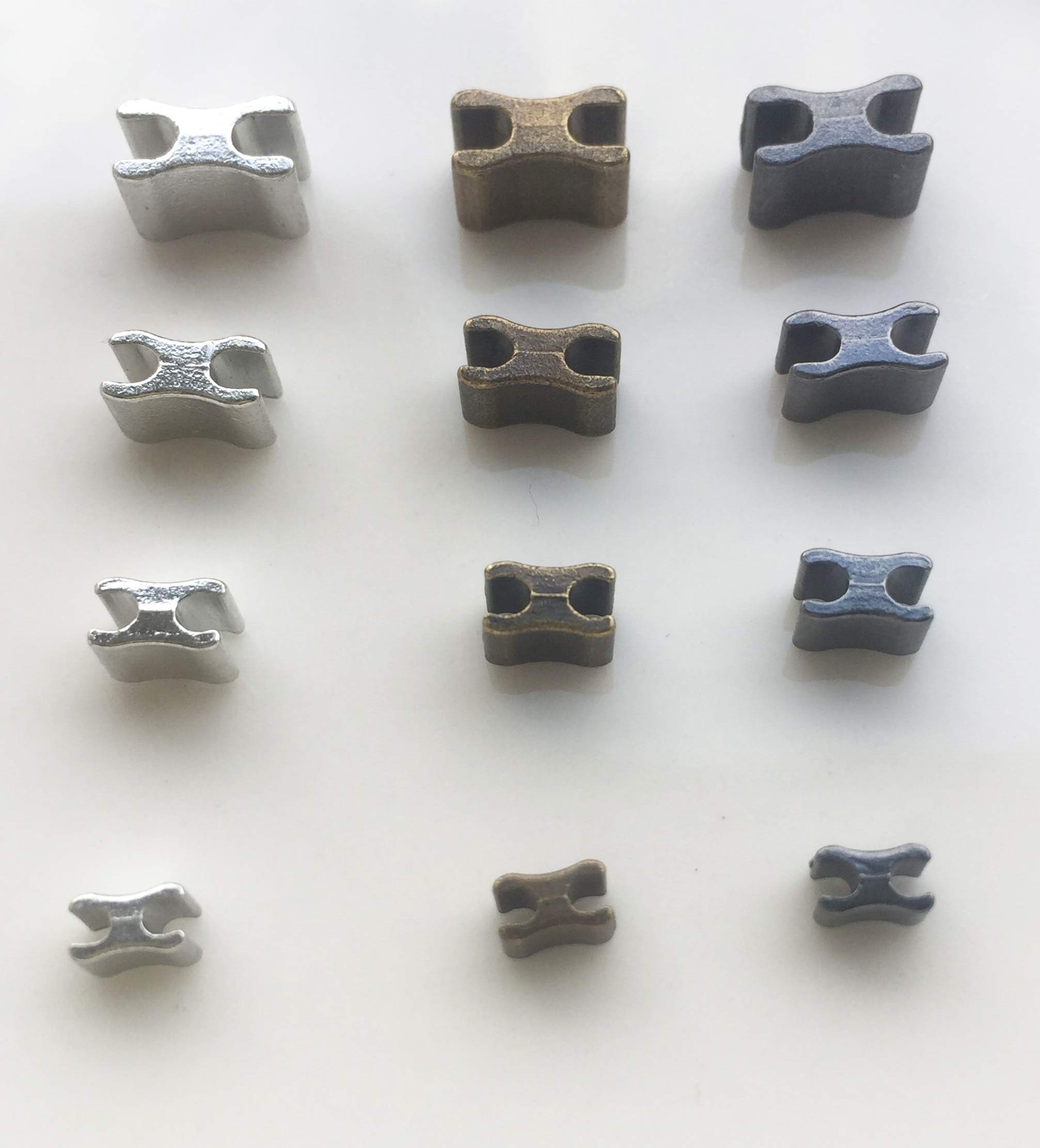 Zipper Repair Kit Metal Retainer Insertion Pin Zipper Top/Bottom Stop ...